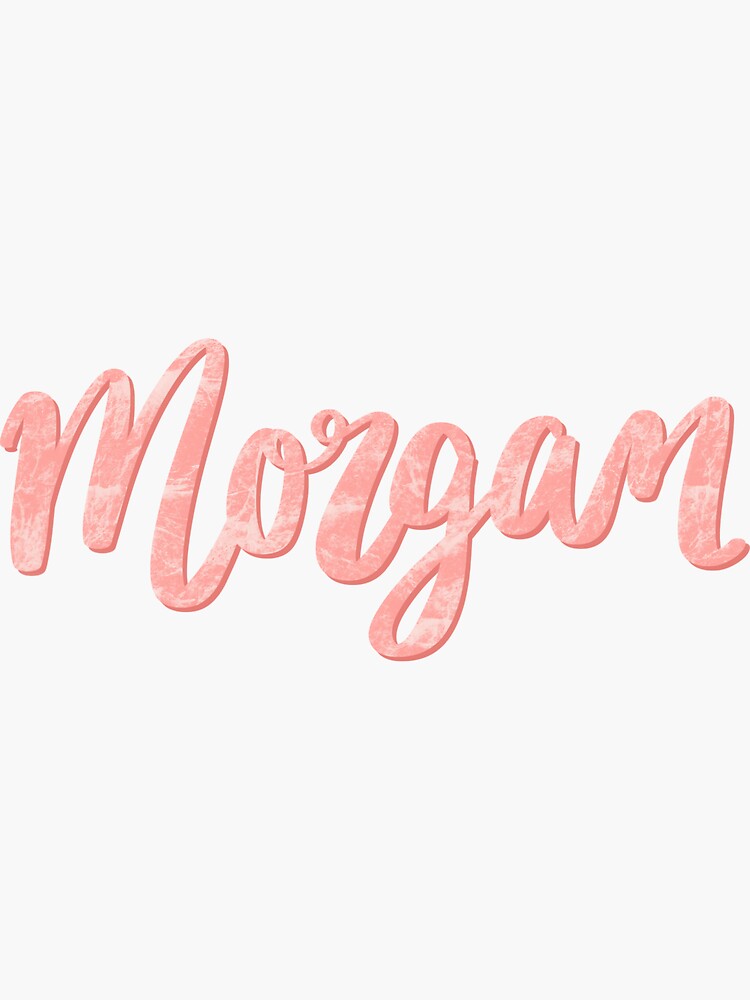  Morgan Cursive Sticker For Sale By Daisywaid Redbubble
