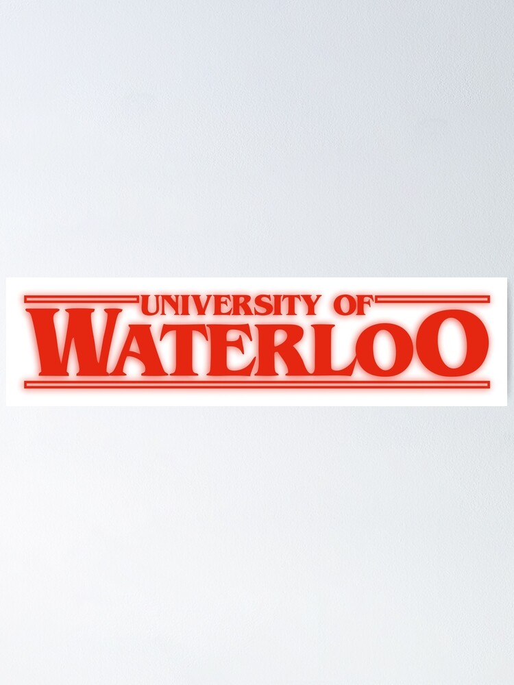 "University of Waterloo Sticker" Poster for Sale by nbell99 | Redbubble