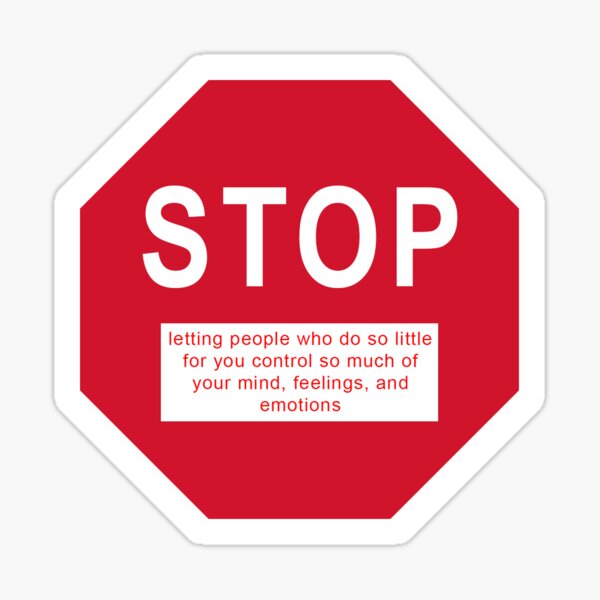 "Stop Sign Life Lessons" Sticker for Sale by winsdesigns | Redbubble