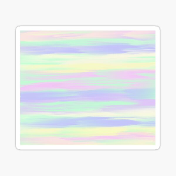 "Pastel Aesthetic Abstract Sky" Sticker for Sale by CherryTrifle ...