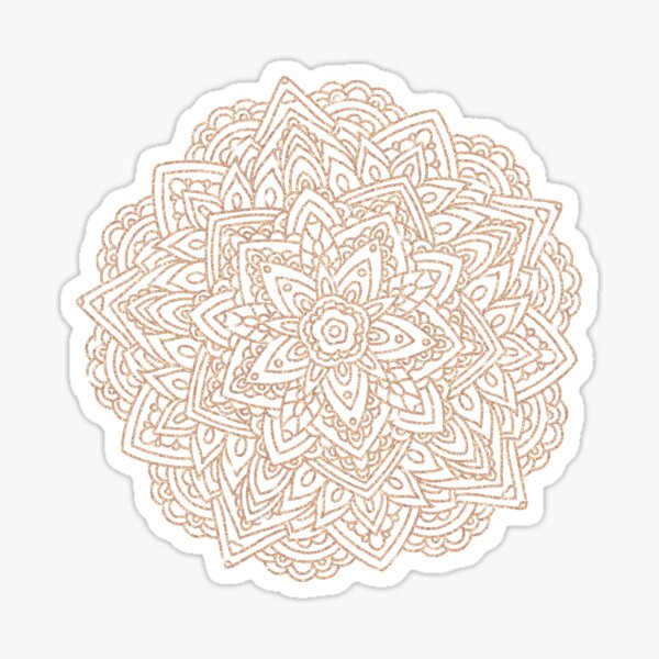 "Gold Mandala" Sticker for Sale by zelda333 | Redbubble