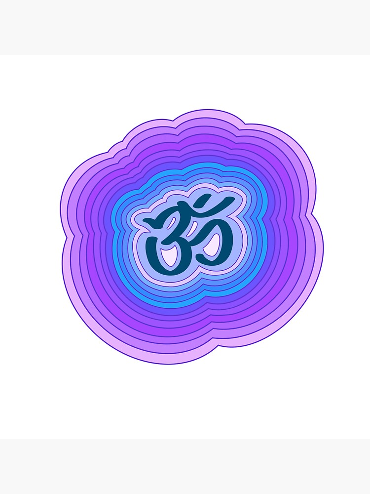 "Purple Ohm" Sticker by CatsEyeArt | Redbubble