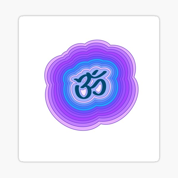 "Purple Ohm" Sticker by CatsEyeArt | Redbubble