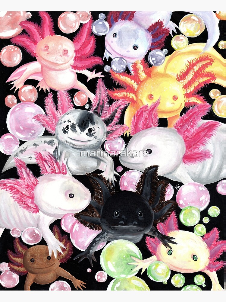 The Axolotls Premium Matte Vertical Poster sold by CarolinFairchild ...