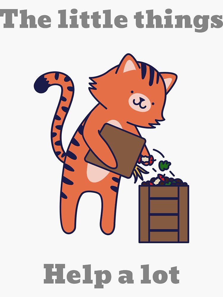 "The little things help a lot" Sticker for Sale by Uniformoflife ...