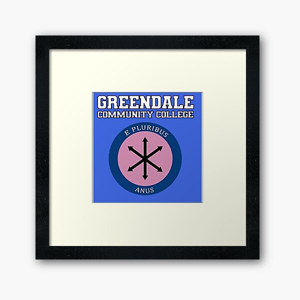 "Community Greendale Flag" Framed Art Print for Sale by cate64 | Redbubble