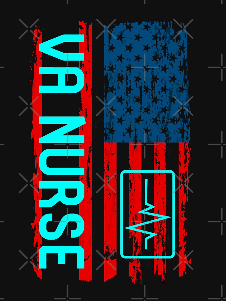 "VA Nurse American Flag" T-shirt by at85productions | Redbubble
