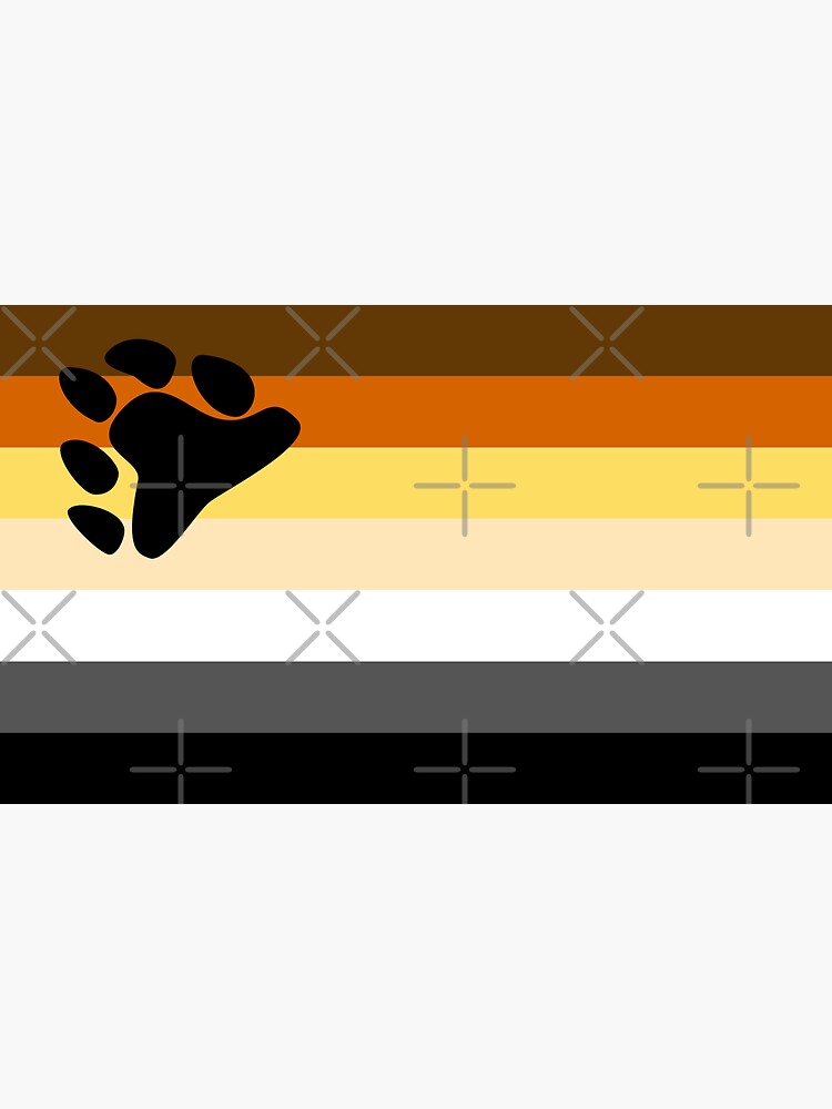 "Bear Brotherhood Pride Flag - LGBTQ - Gay Pride- Bear Cub Pride ...