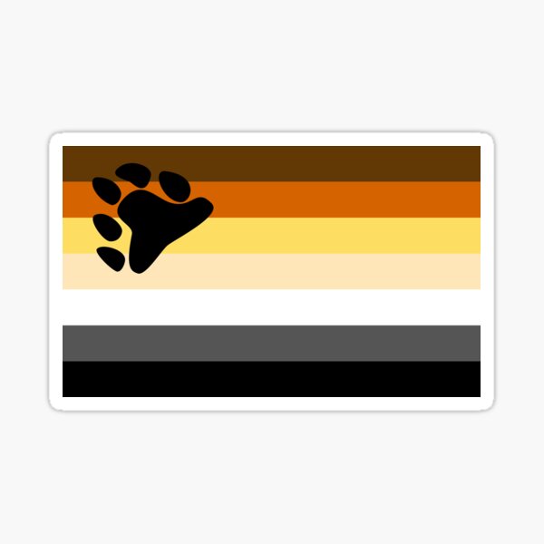 "Bear Brotherhood Pride Flag - LGBTQ - Gay Pride- Bear Cub Pride ...