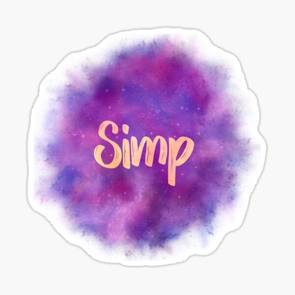 "Galaxy simp " Sticker for Sale by Art-By-JuliaK | Redbubble