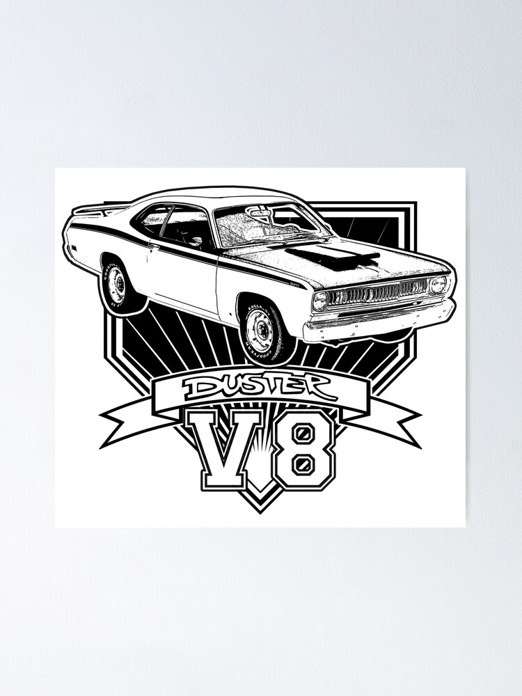 "Duster V8" Poster for Sale by CoolCarVideos | Redbubble