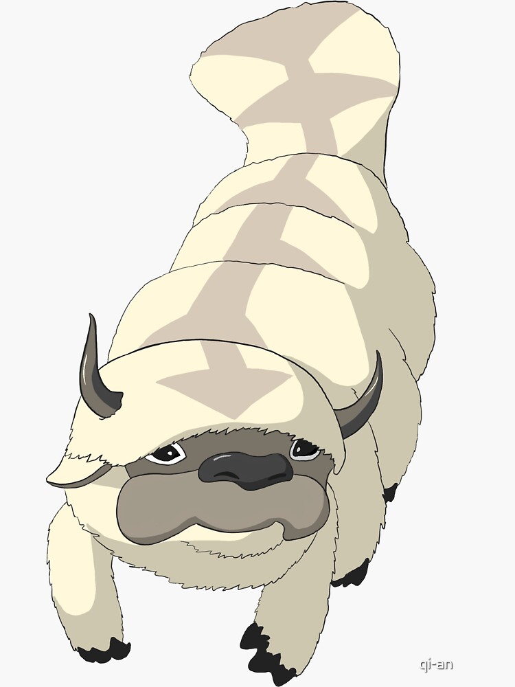"appa the flying bison" Sticker by qi-an | Redbubble