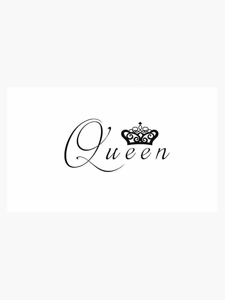 "queen logo" Sticker for Sale by oanaielinec | Redbubble