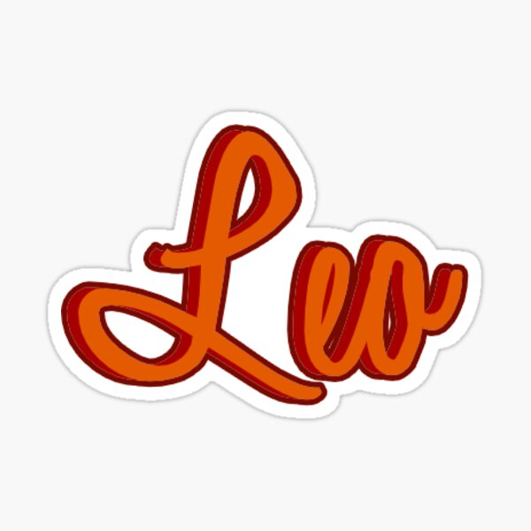 "Leo Sticker" Sticker by Dhuffer | Redbubble