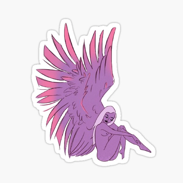 "Purple Fae" Sticker by WingWorks | Redbubble