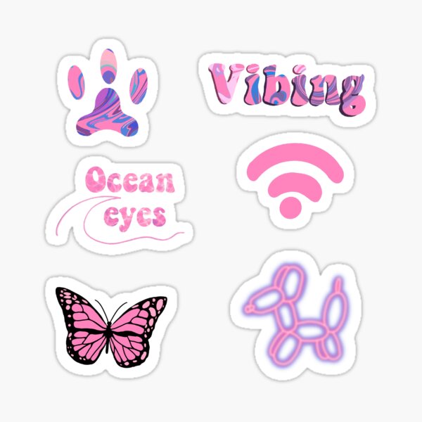 "Cute pink pack" Sticker for Sale by kcXdesign | Redbubble
