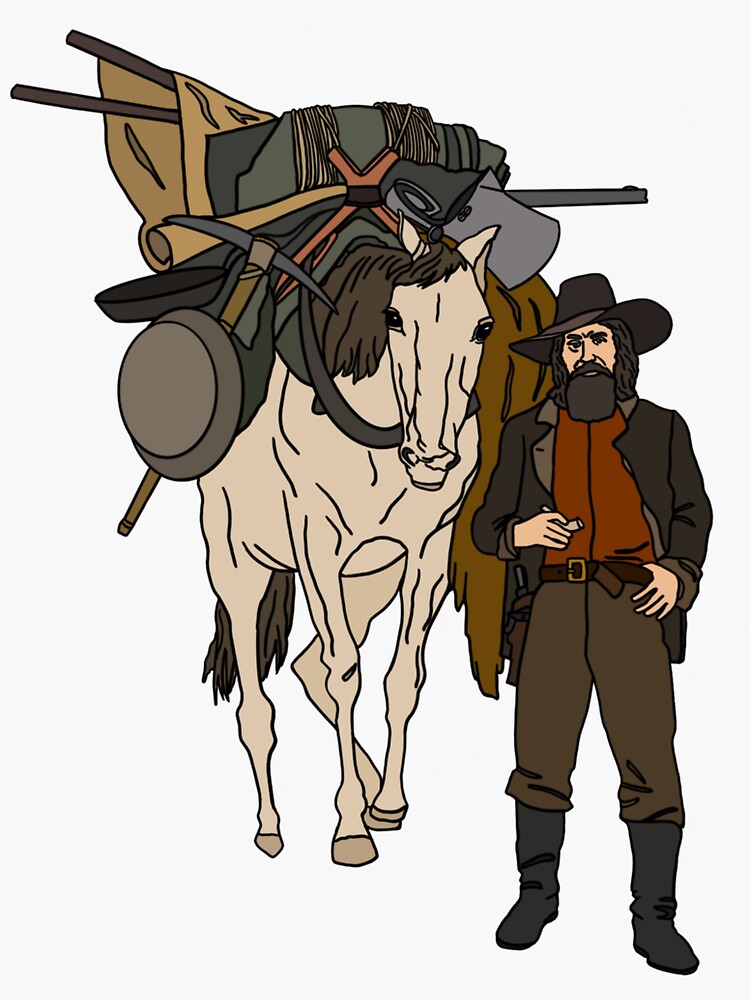 "49er Gold Miner " Sticker for Sale by peterson1962 | Redbubble