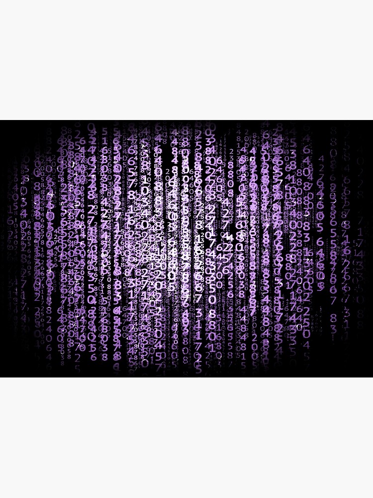 "Matrix Code Purple Cyber Security Geek" Poster by Jolly-Yosei | Redbubble