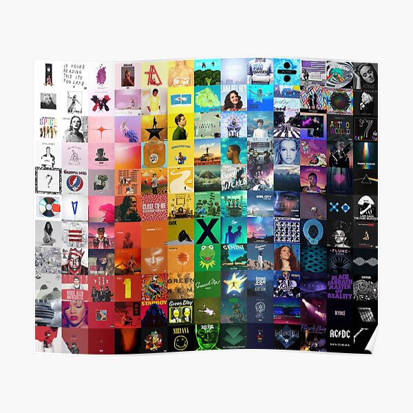 "Color Albums" Poster by drewsandler | Redbubble