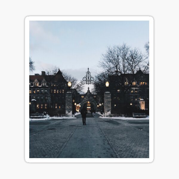 "winter at uchicago" Sticker for Sale by photondust | Redbubble