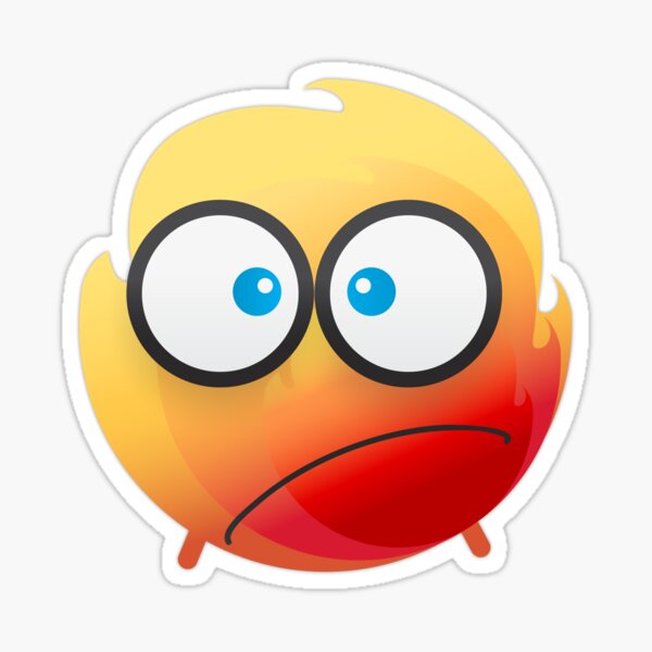 "Fire Monster" Sticker by caj-trixie | Redbubble