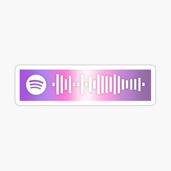 "girls girl in red spotify code trans lesbian" Sticker for Sale by ...