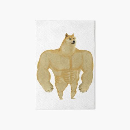 "Buff Doge" Art Board Print for Sale by abdulsenpai | Redbubble