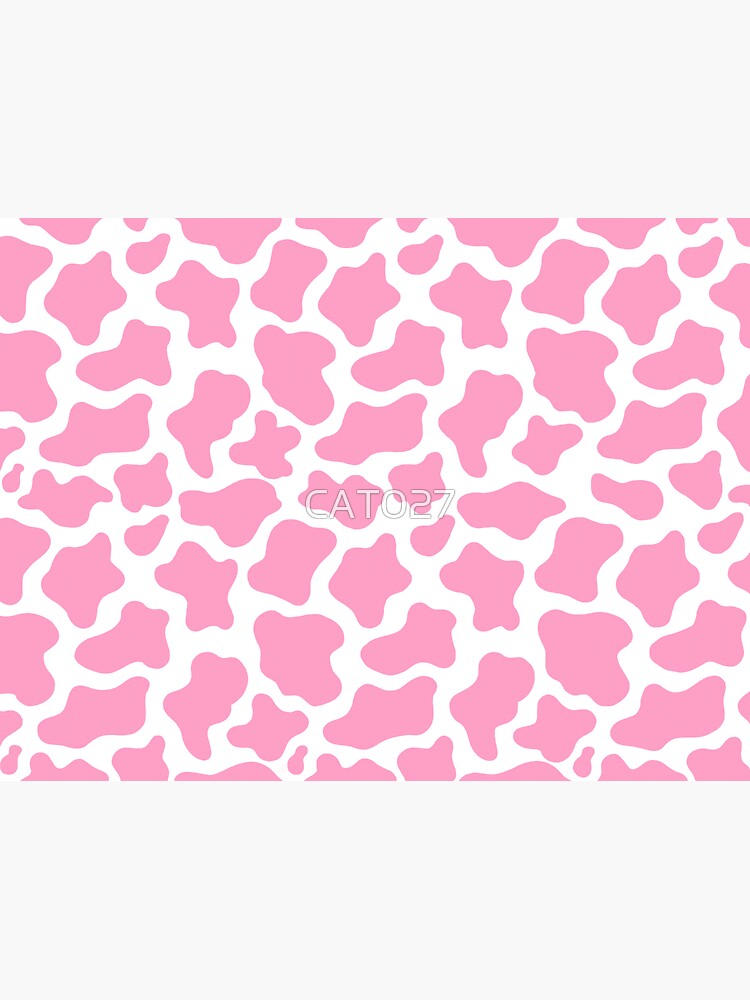 "Pink cow print" Sticker for Sale by CAT027 | Redbubble