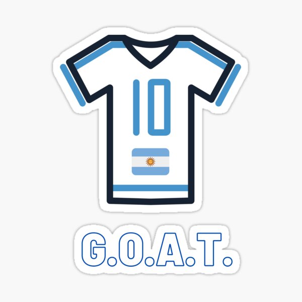 "Lionel Messi, Greatest of All Time (GOAT)" Sticker for Sale by Athlete ...