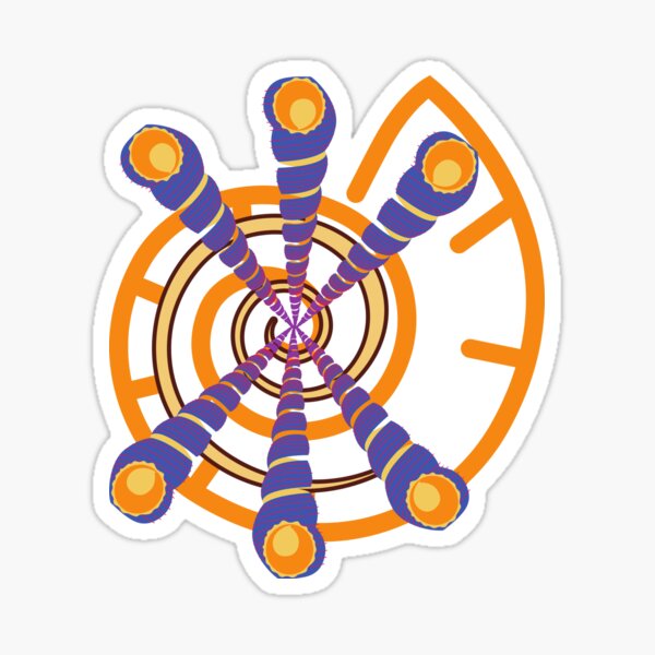 "Psychedelic Fibonacci Shell Design" Sticker for Sale by J5050creations ...