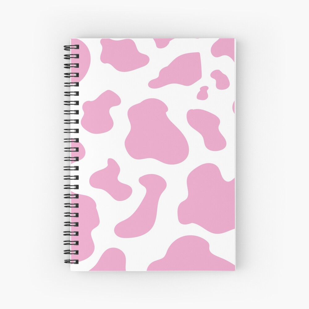 "Strawberry Milk Moo " Spiral Notebook for Sale by LufaniStudio | Redbubble