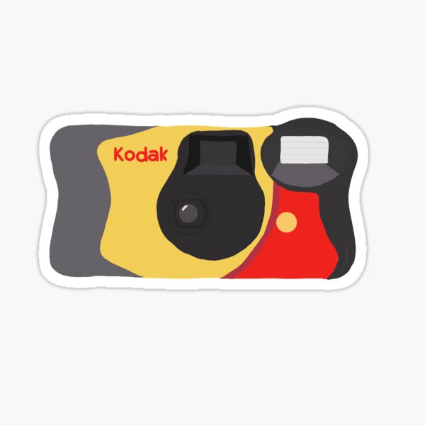 "Kodak Disposable Film Camera " Sticker for Sale by happykamper | Redbubble