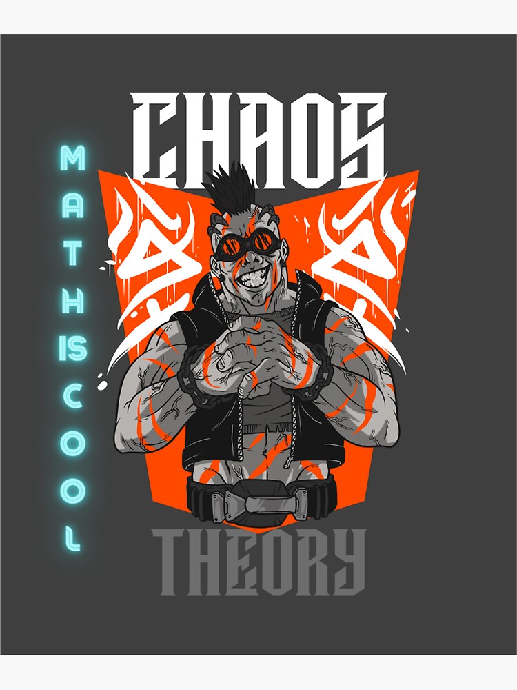 "Chaos Theory-math is cool!" Sticker by boldlyred | Redbubble