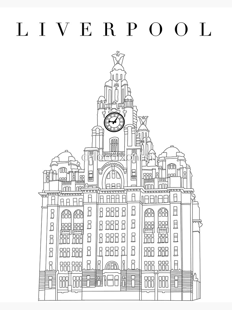 Art & Collectibles Prints Digital Prints Liverpool Architecture Print ...