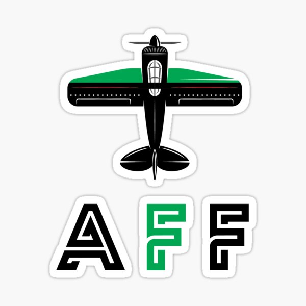 "FLY AIR FORCE AFF T-SHIRT" Sticker by alialtameemi | Redbubble
