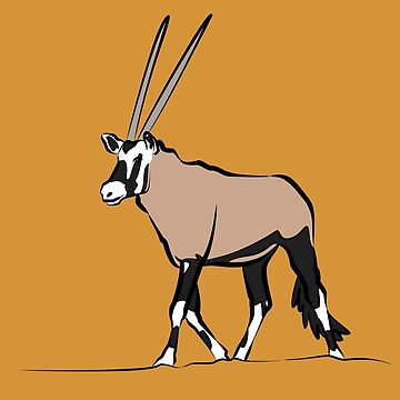 "Oryx" Sticker for Sale by fuzzytapir | Redbubble