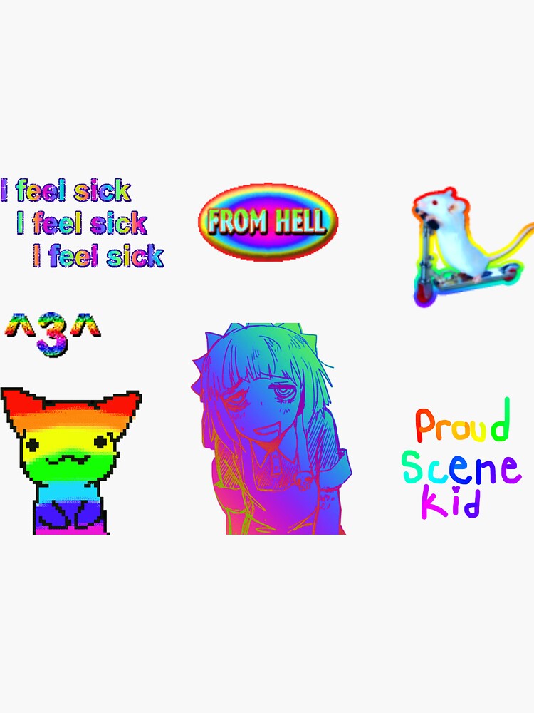 "Scenecore Sticker Pack 2" Sticker for Sale by ggradar | Redbubble
