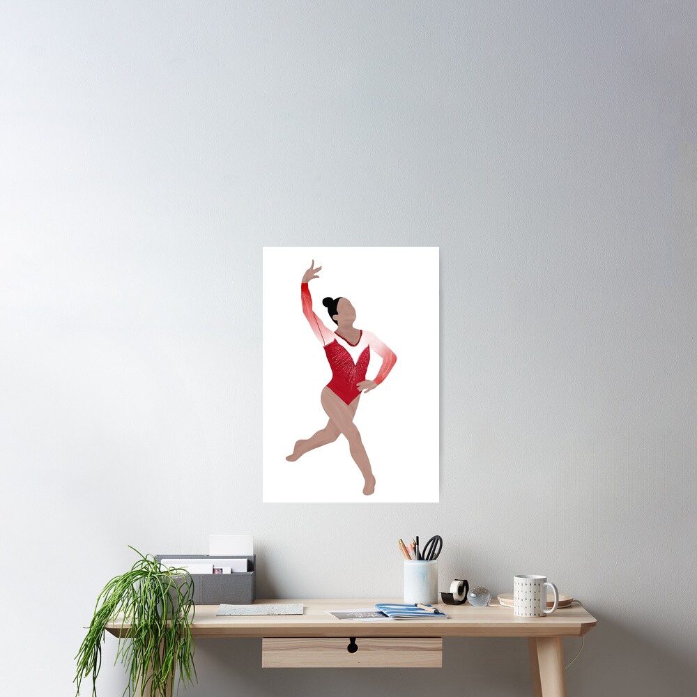 "Aly Raisman Gymnastics Art Cartoon Style" Poster by Cherries4 | Redbubble