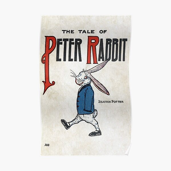 Póster «Peter Rabbit - Portada de libro vintage de Beatrix Potter» de ...