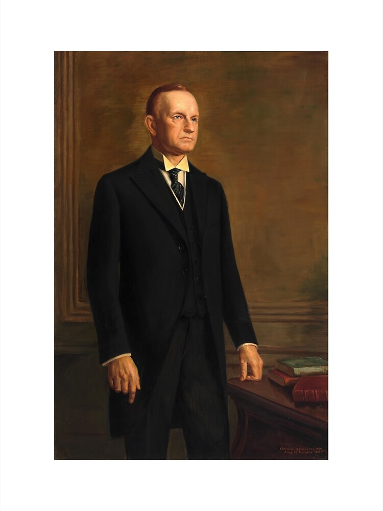 "Portrait of President Calvin Coolidge" Poster for Sale by ...