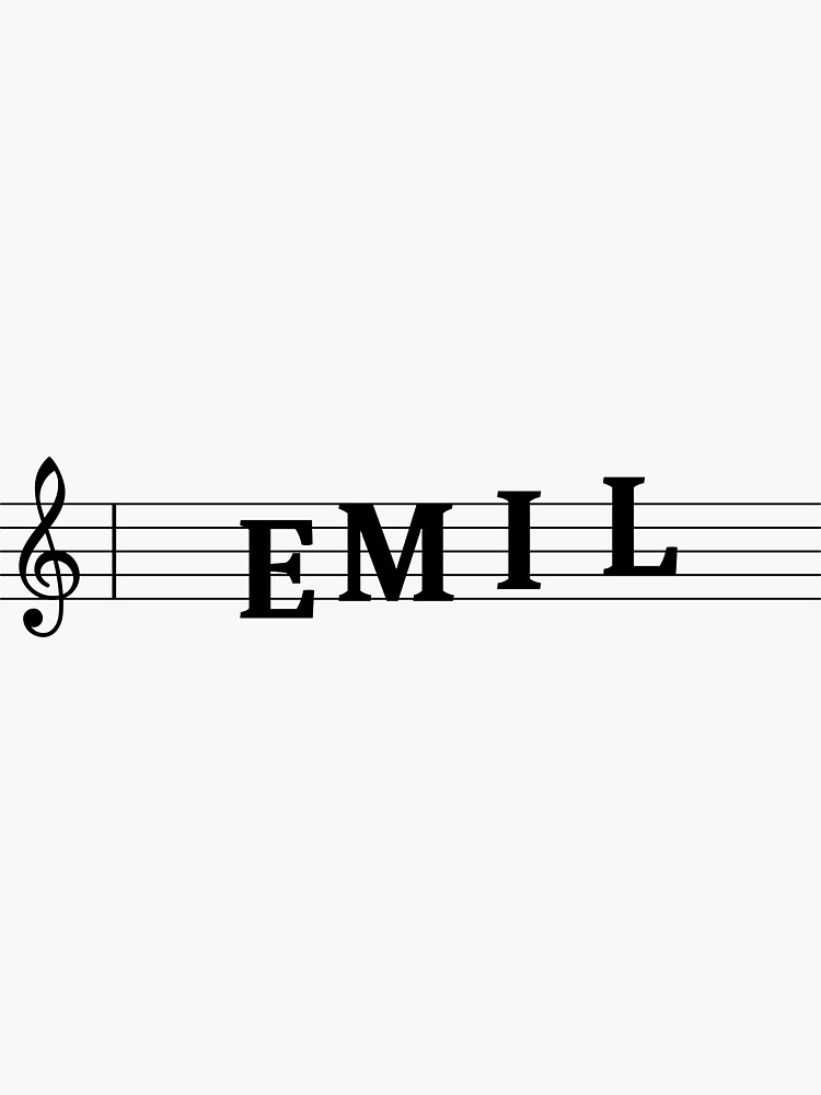 "Name Emil" Sticker by gulden | Redbubble