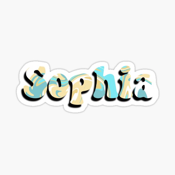 "Custom name Sophia " Sticker for Sale by liamasaro | Redbubble