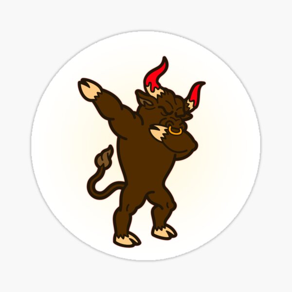 "Bad Bull" Sticker by CartoonClothing | Redbubble