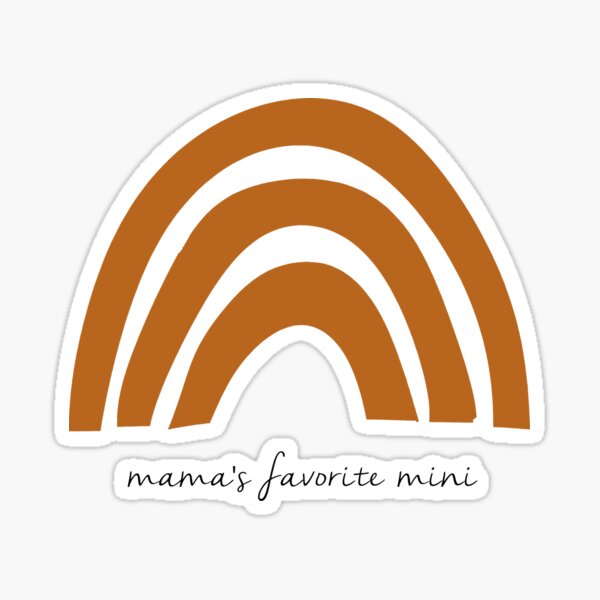 "Mama's Favorite Mini Rainbow" Sticker by TwentySevenShop | Redbubble