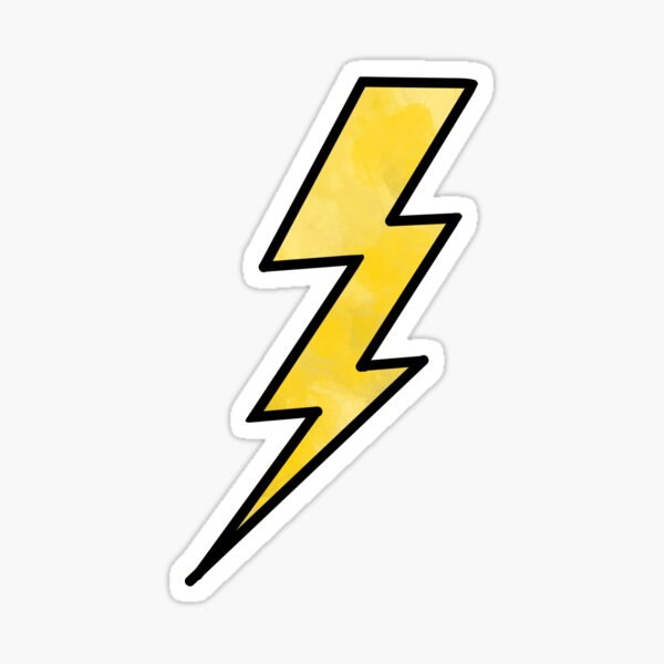 "Electric Lightning Bolt" Sticker for Sale by EuropaPrints | Redbubble