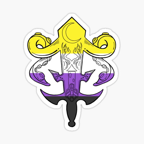 "Pride Remus Logo (Nonbinary)" Sticker for Sale by Togamers | Redbubble