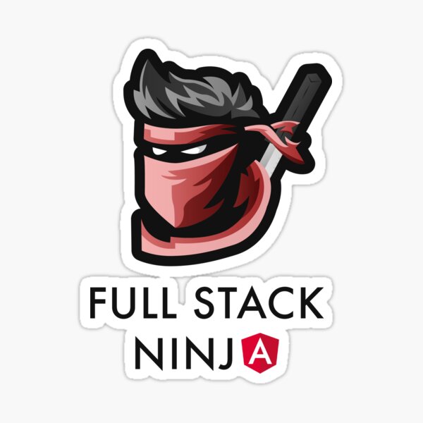 "Full stack ninja" Sticker for Sale by carmencodes | Redbubble