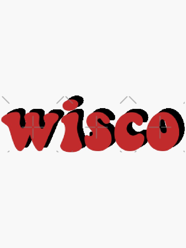 "wisco" Sticker for Sale by xo-ash | Redbubble