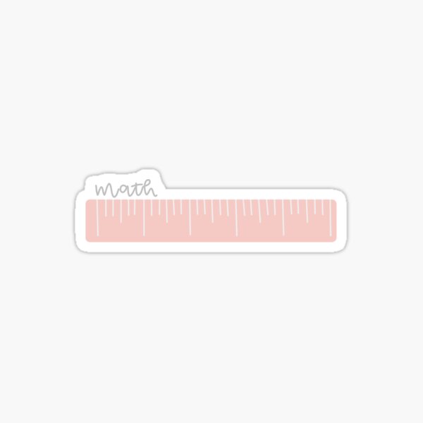 "Math- Ruler" Sticker for Sale by alladoodle | Redbubble