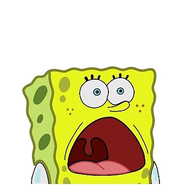 "Spongebob Surprised Sticker!" Sticker for Sale by SunsetSkiesOG ...